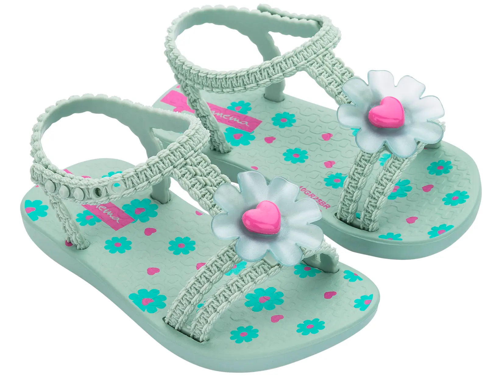 Ipanema Sandale za devojčice 83355-BO604, Daisy Baby, Zelene