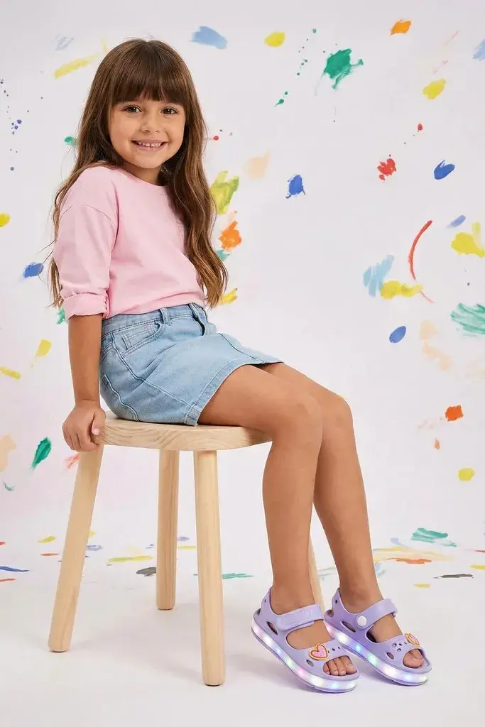 Trendyol Shoes Sandale za devojčice Takss25Sd00062, Ljubičaste