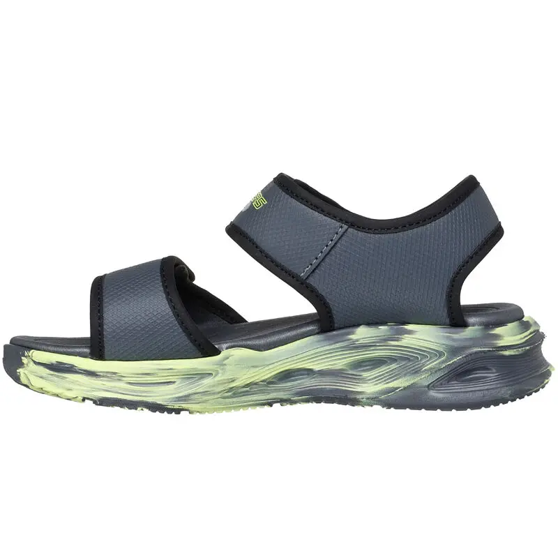Skechers Sandale za dečake Sola Glow, Tamnosive