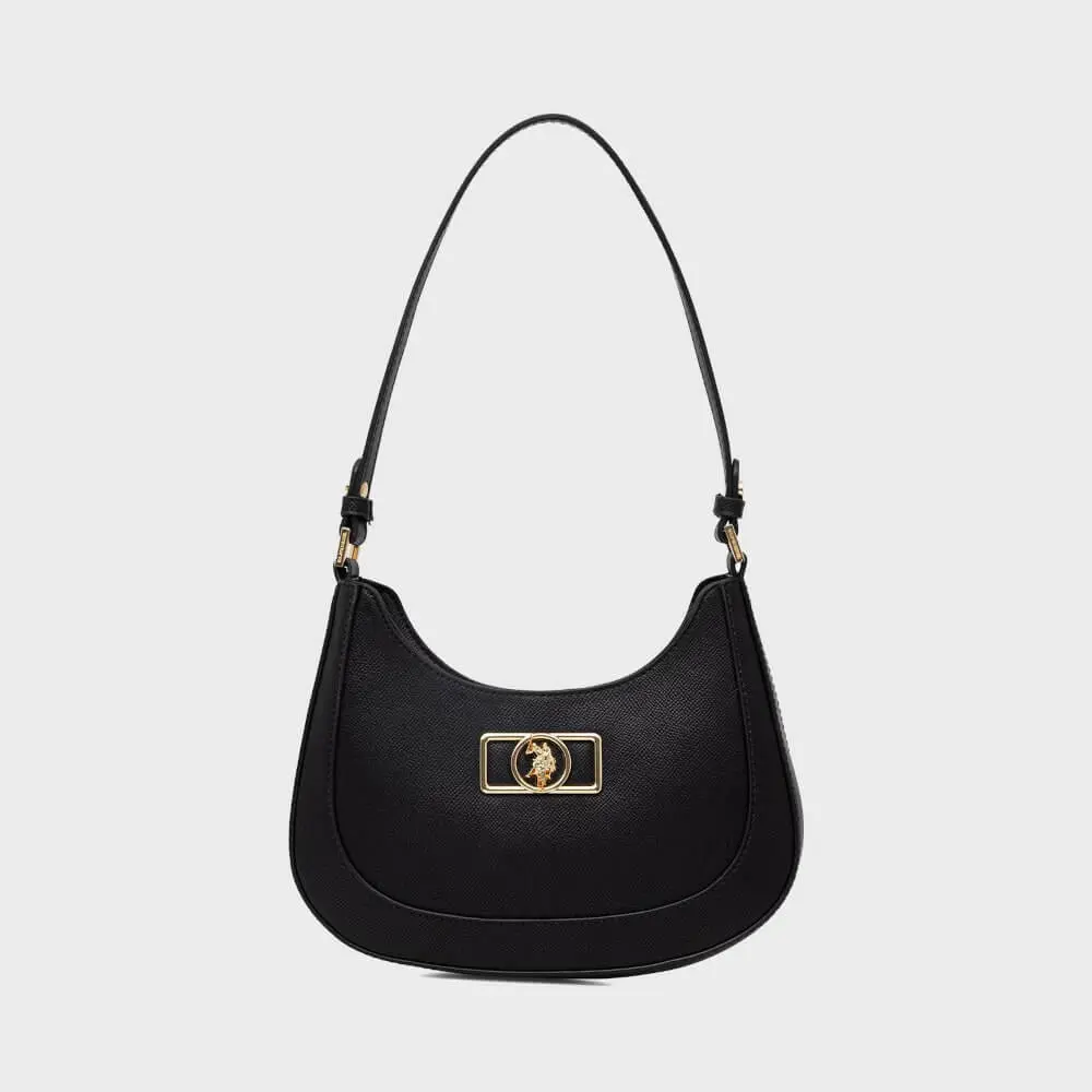 U.S. Polo Assn. Ženska torbica Jones Chic Hobo, Crna