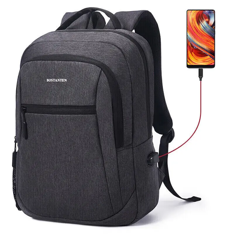 Bostanten Unisex ranac za laptop, Tamnosivi