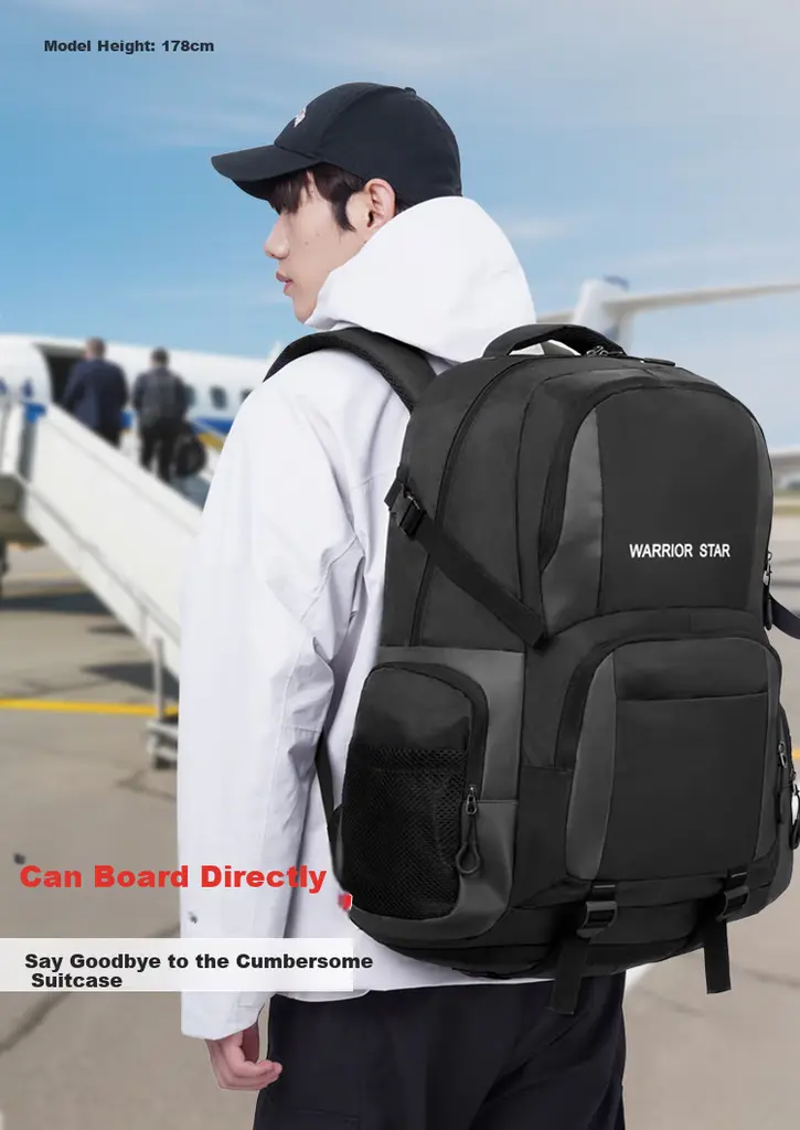 Huili Ranac, 38x22x59cm, 90 L, Crni