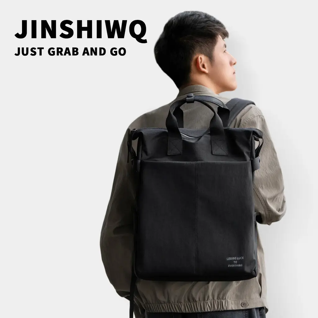 JINSHIWQ Muški ranac za laptop, 16", Crni