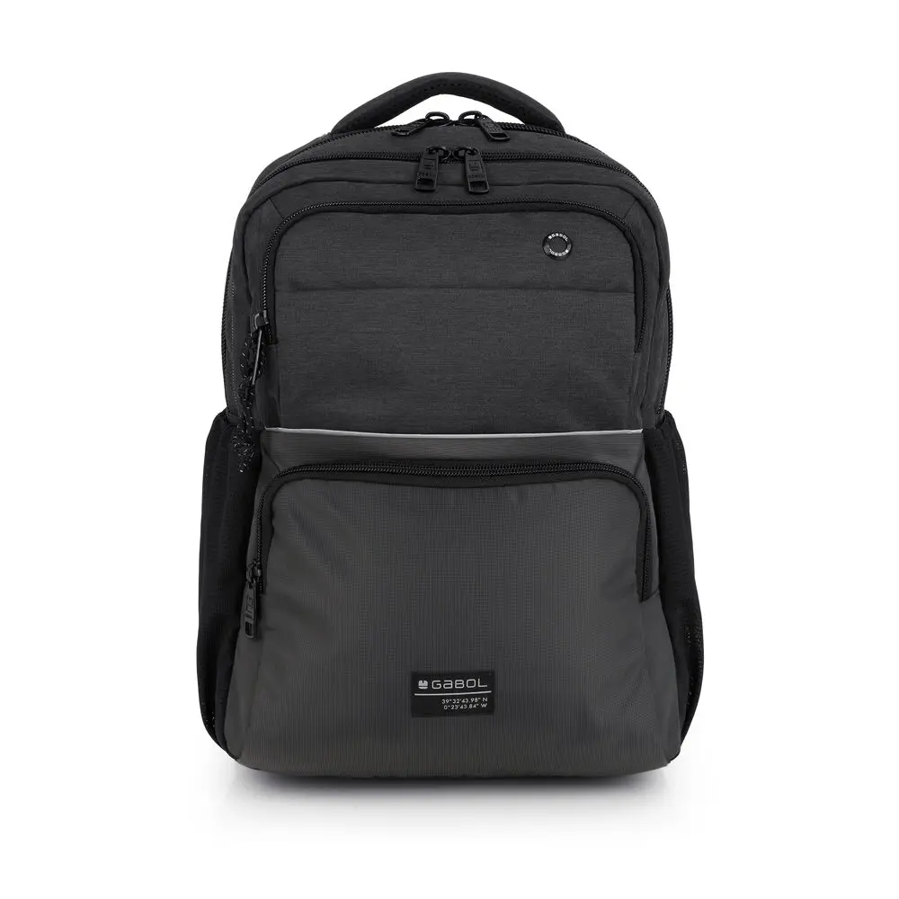 Gabol Ranac sa pregradom za laptop 14" Grizzly, 28x39x17 cm, Sivi