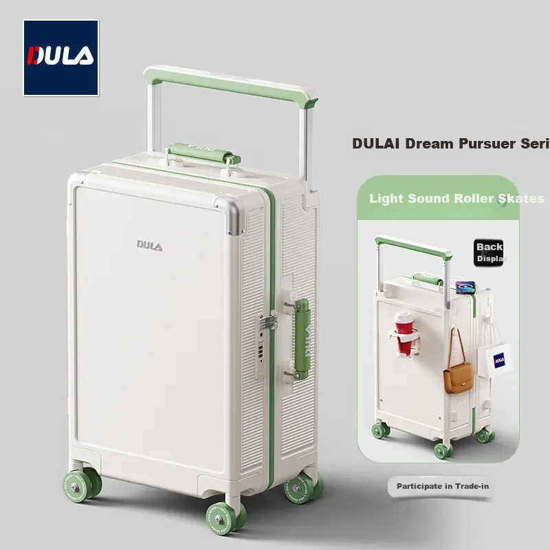 Dula Kofer, 66.04cm, Belo-zeleni
