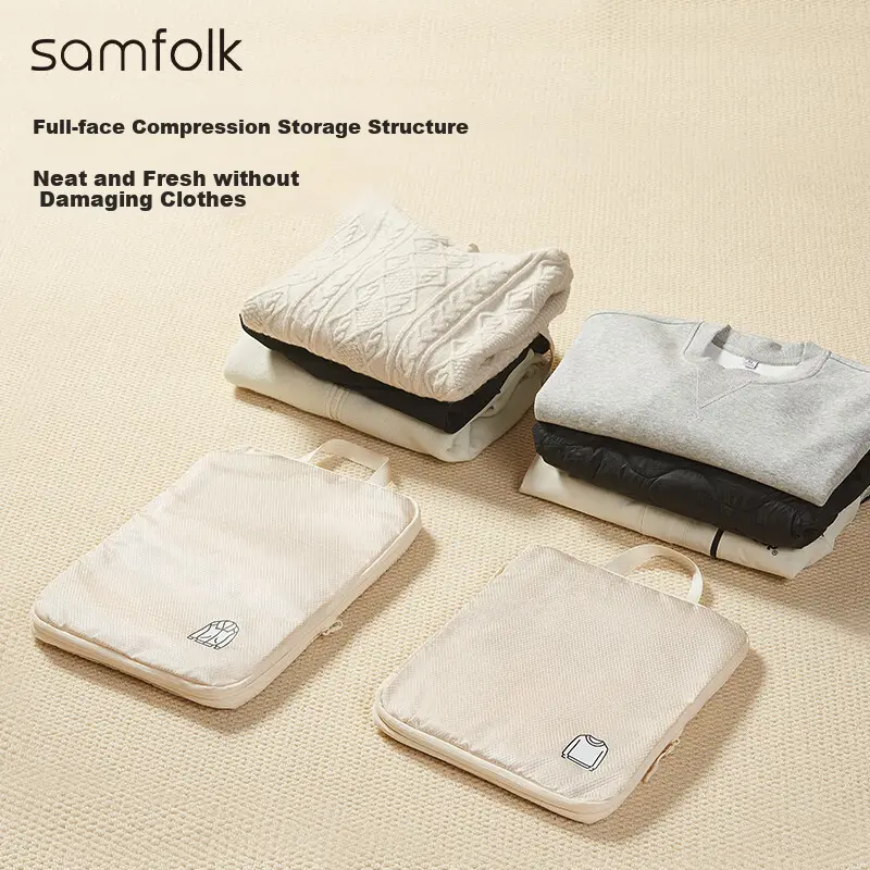 Samfolk Organizator za kofer, Mali, 2 komada, Beli