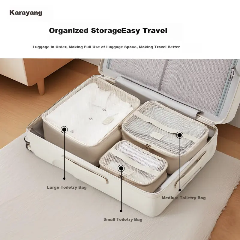 Kala Y Organizator za kofer, 3 komada, Sivi