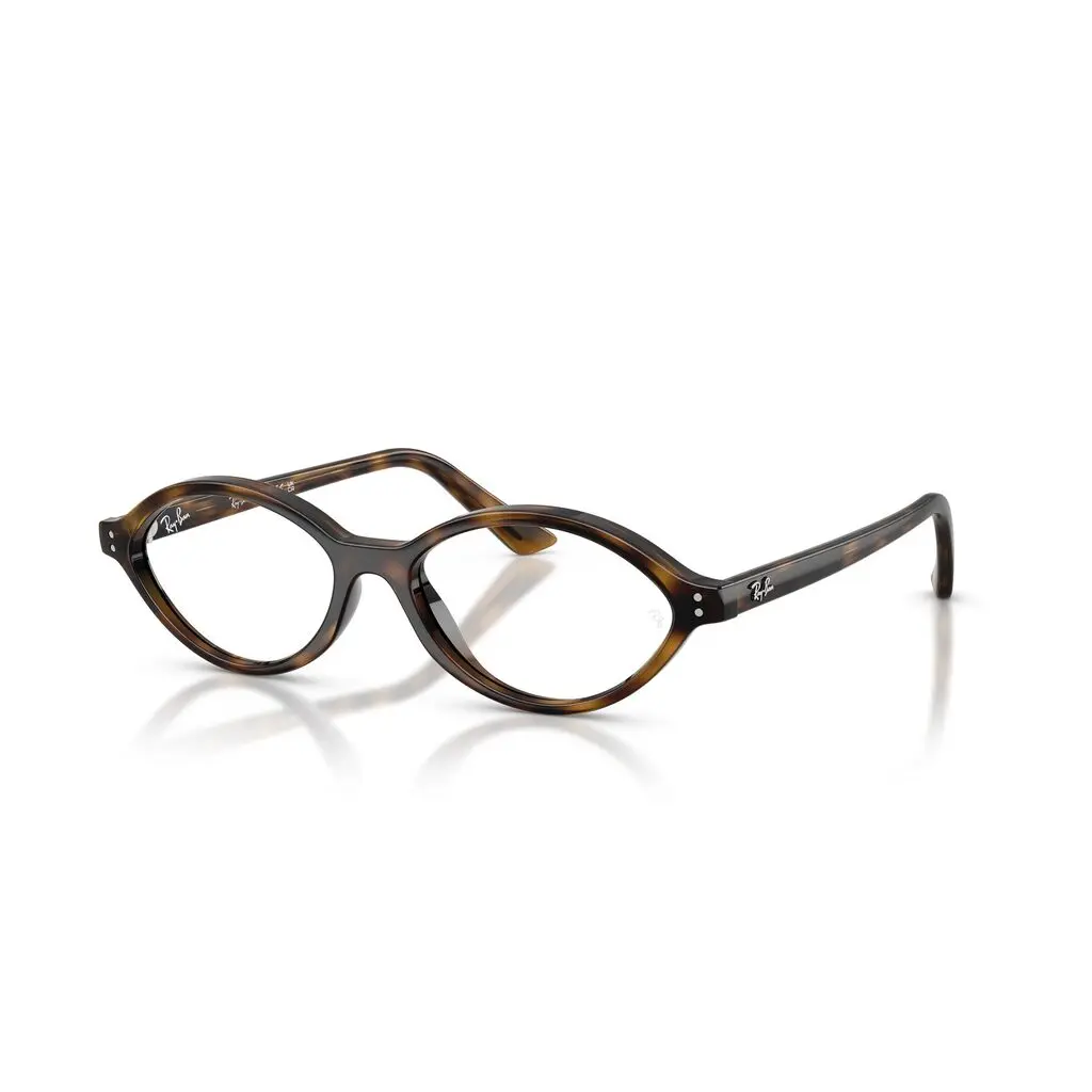 Ray-Ban Dioptrijske naočare Romy Bio Based 0RX7265 8320, Ovalne, Smeđa boja