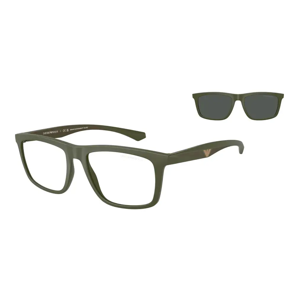 Emporio Armani Okvir za dioptrijske naočare i naočare za sunce Clip on 0EA4235 61841W, Crni