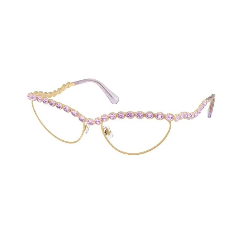 Swarovski Ženski okvir za dioptrijske naočare 0SK1030 4036, Mačkaste, Roze-zlatni