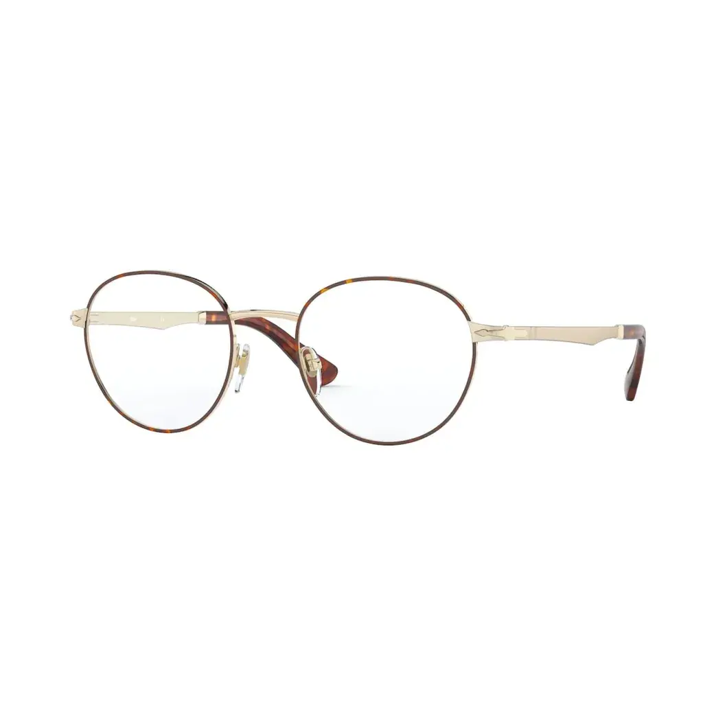 Persol Muški okvir za dioptrijske naočare 0PO2460V 1075, Okrugle, Zlatni
