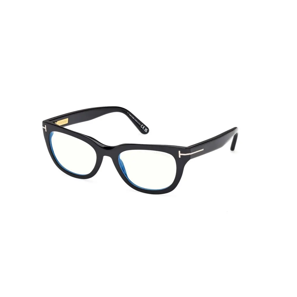 Tom Ford Ženski okvir za dioptrijske naočare Blue Block 0FT6066-B, Crne