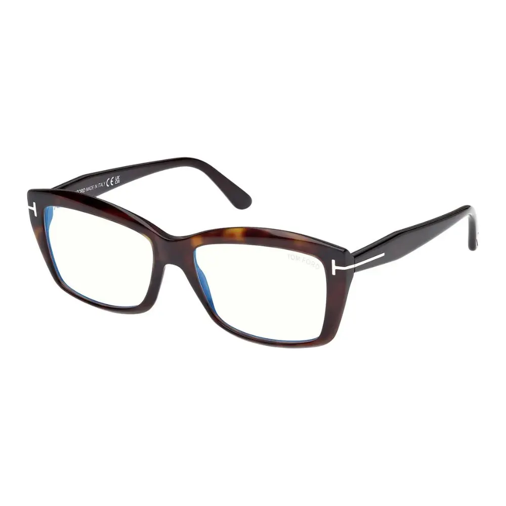 Tom Ford Ženski okvir za dioptrijske naočare Blue Block 0FT6065-B 5255, Smeđi