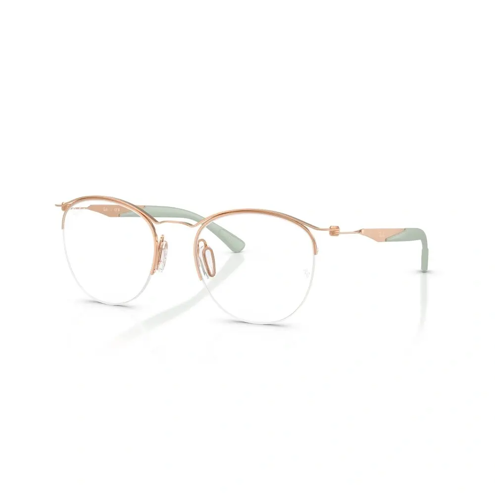 Ray-Ban Ženski okvir za dioptrijske naočare 0RX7553 3217, Okrugle, Zlatni