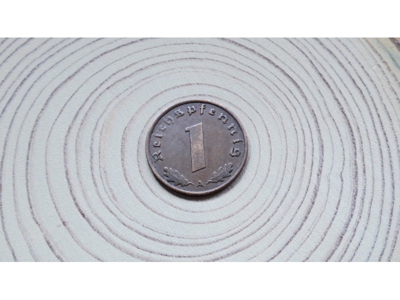 NACISTICKA NEMACKA 1 PFENNIG 1937 GODINA KOVNICA A