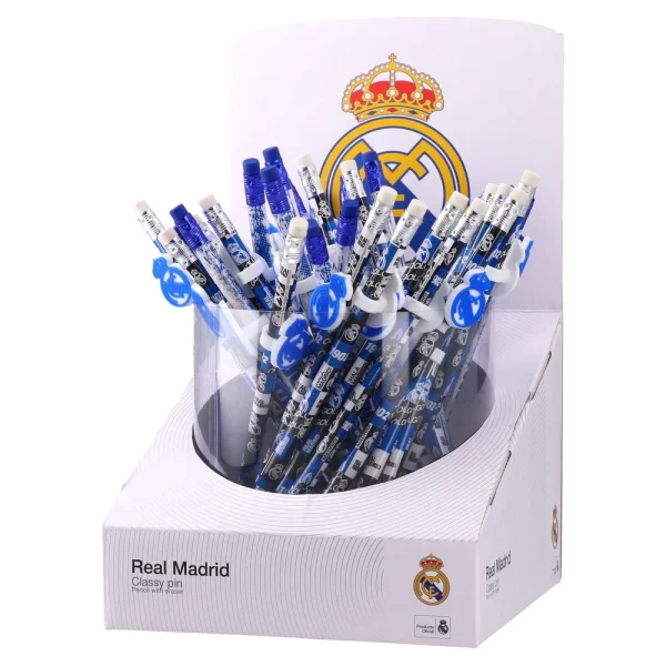 Classy pin, grafitna olovka sa gumicom, HB, Real Madrid