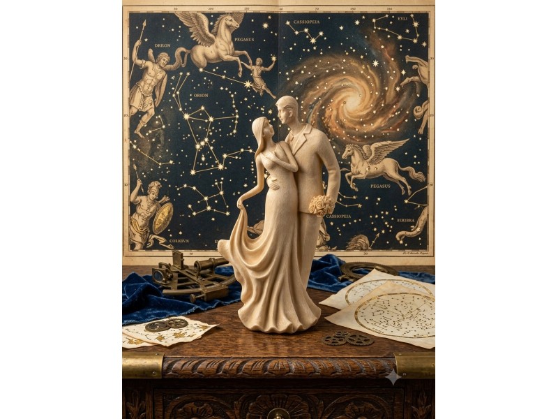 Deco space figura Weding bells 70's