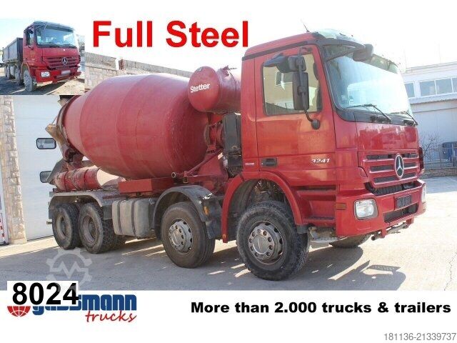 Mobilna betonara
Mercedes-Benz Actros 3241 B 8x4/4, Wechselsystem