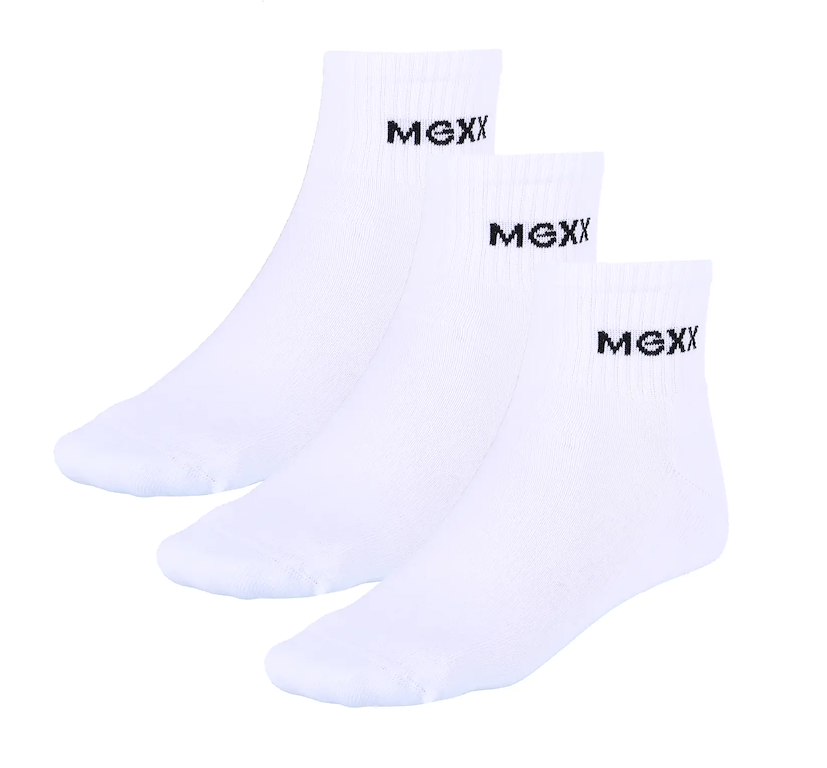 MEXX Sportske čarape Quarter, Pakovanje od 3 para, Bele