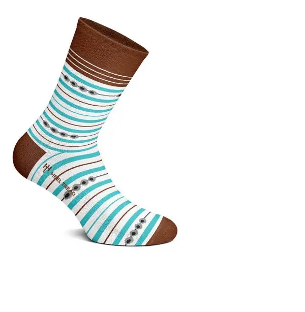 HEEL TREAD Čarape Aqua, Braon