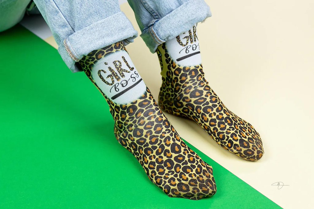 ZIBOF Čarape Girl boss animal print