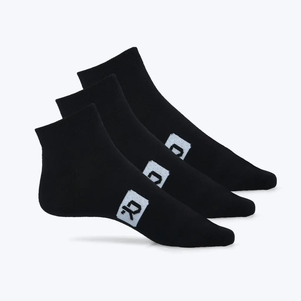 Rang Čarape Classic Ankle, 3 komada, Crne