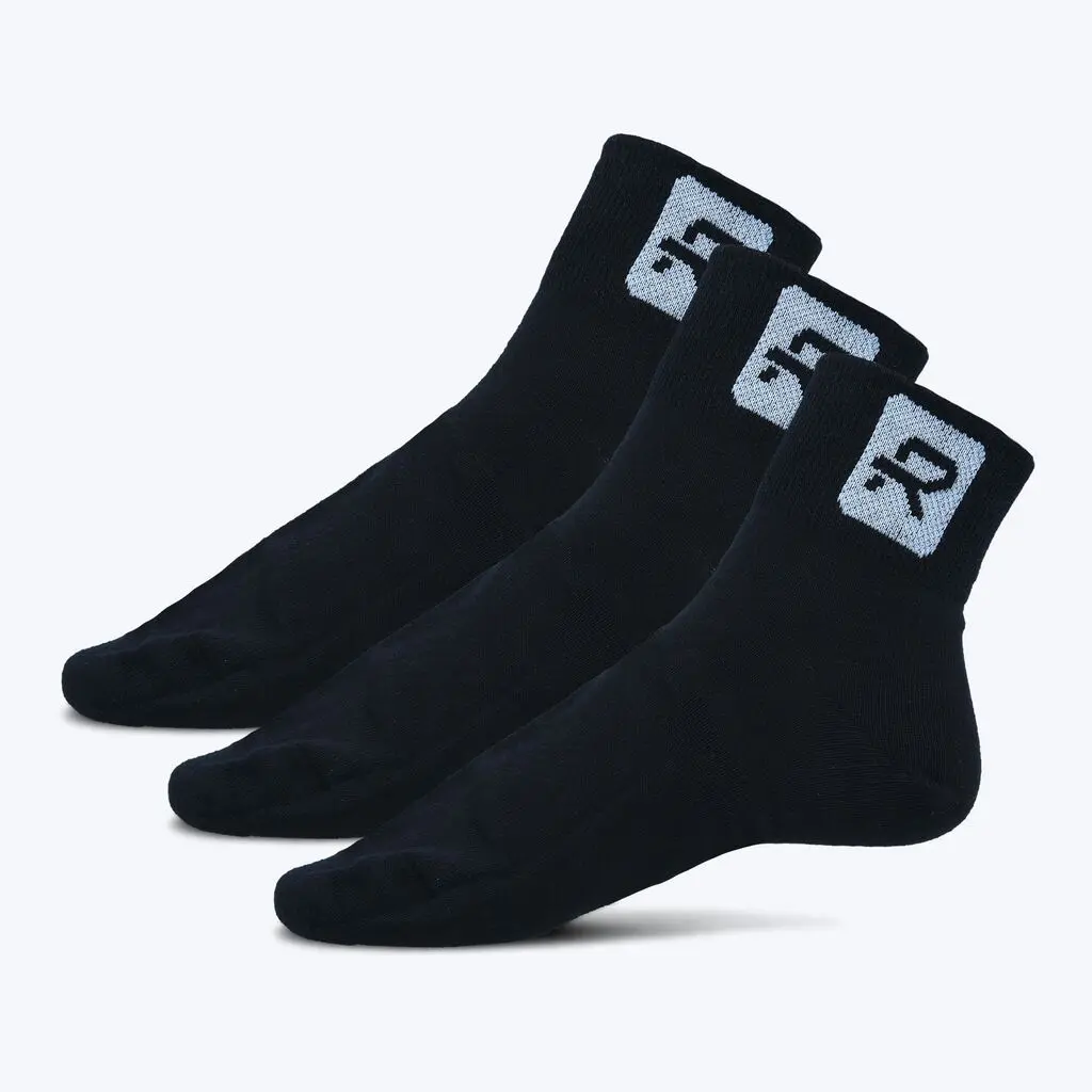 Rang Čarape Classic Middle Thin, 3 komada, Crne