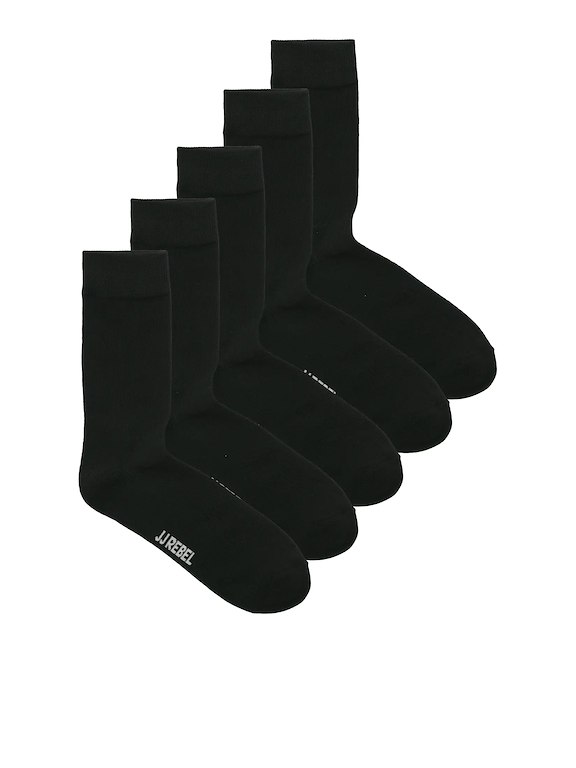 JJ REBEL Muške čarape 12272617, 5 komada, Crne