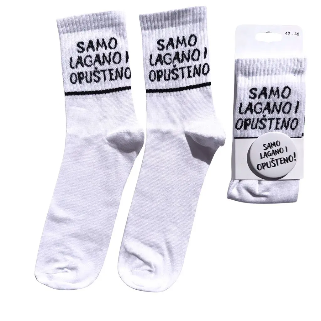 Keva Si Muške čarape Samo lagano i opusteno 4246, Bele