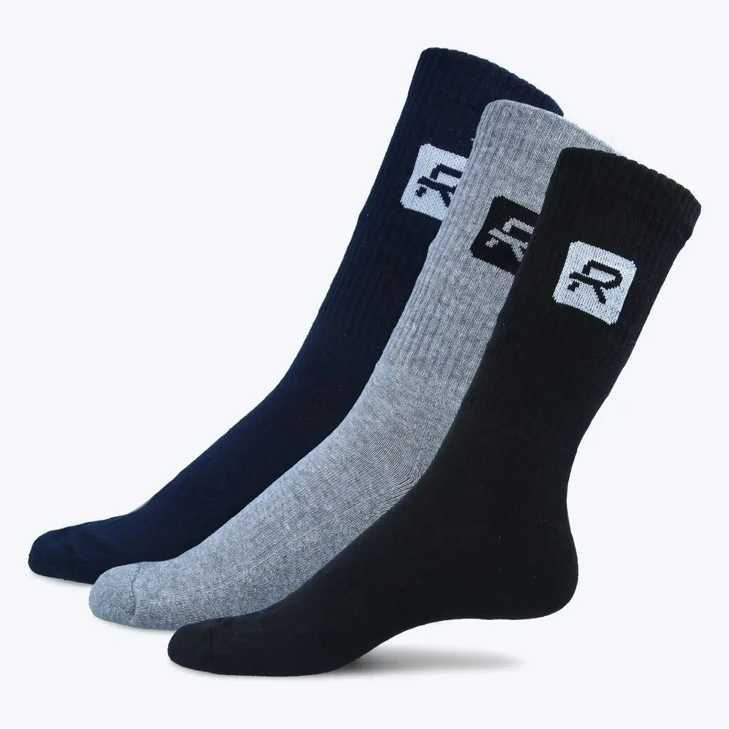 Rang Čarape Classic High Chubby, 3 komada, Višebojne
