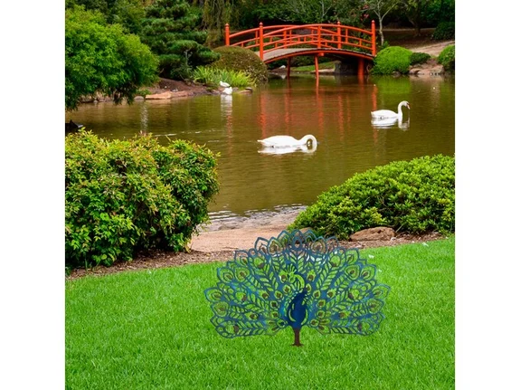 Evila Originals Dekorativna baštenska figura Peacock v2