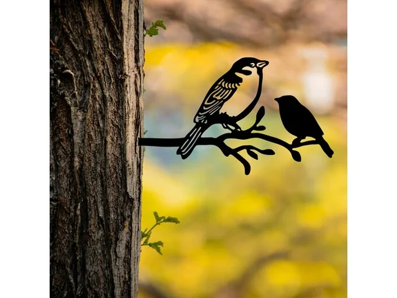 Evila Originals Dekorativna baštenska figura Bird On The Branch 02