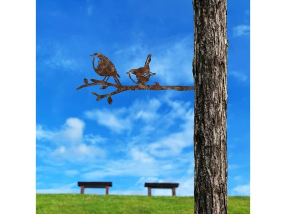 Evila Originals Dekorativna baštenska figura Bird On The Branch 03