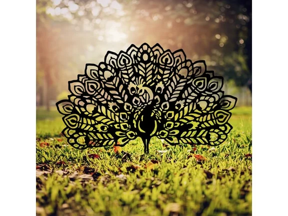 Evila Originals Dekorativna baštenska figura Peacock 01