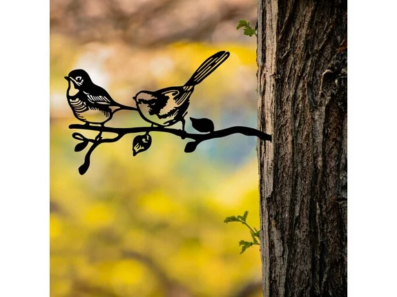 Evila Originals Dekorativna baštenska figura Bird On The Branch 04