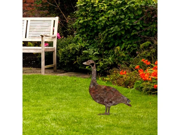 Evila Originals Dekorativna baštenska figura Goose -A 01