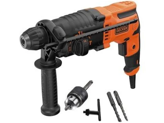 Black & Decker Elektro-pneumatski čekić za bušenje 650W SDS-Plus 1.4J