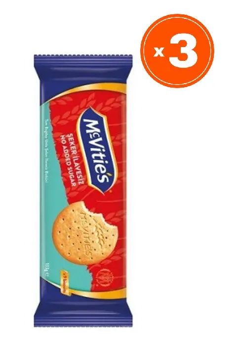 McVitie's Keks Digestives Original 133g sa zaslađivačem, flow pack, 3 komada