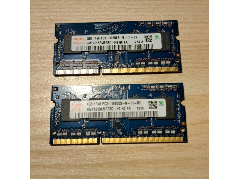 Laptop ram 8GB [2x4] SODIMM RAM PC3