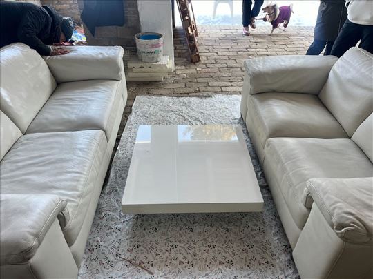 Natuzzi Retro Dvosed + Trosed + Stocic za kafu