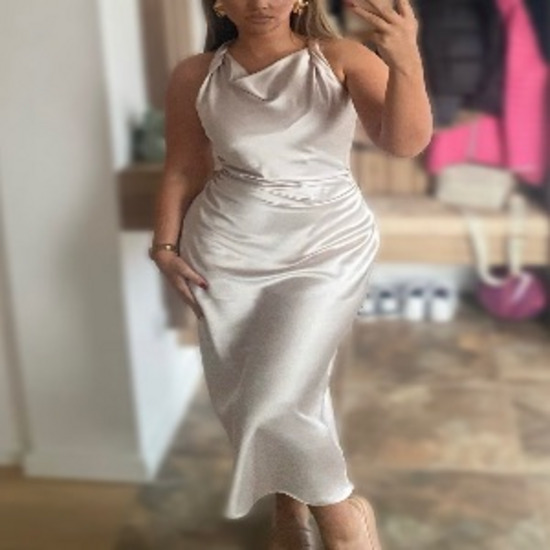 Zara satenska haljina