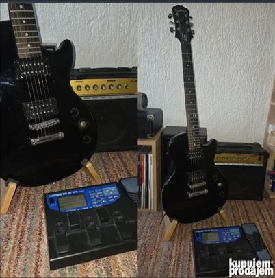 Epiphone les paul special II+pojacalo, multiefekat