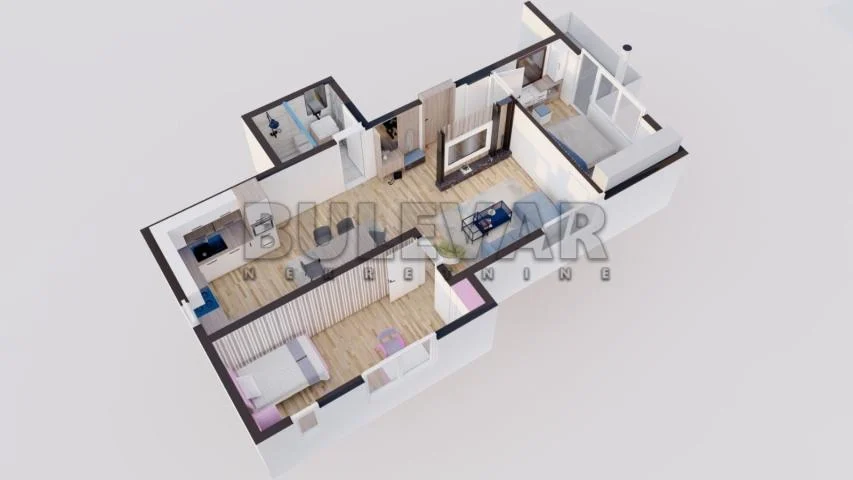 Na prodaju dvoiposoban stan u kući na Panteleju, 60m2