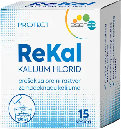 PROTECT
ReKal KALIJUM-HLORID, 15 kom
Dodatak ishrani