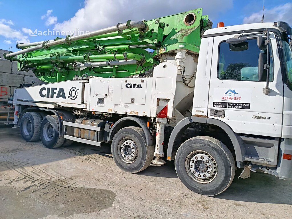 Cifa na šasiji Mercedes-Benz Actros pumpa za beton