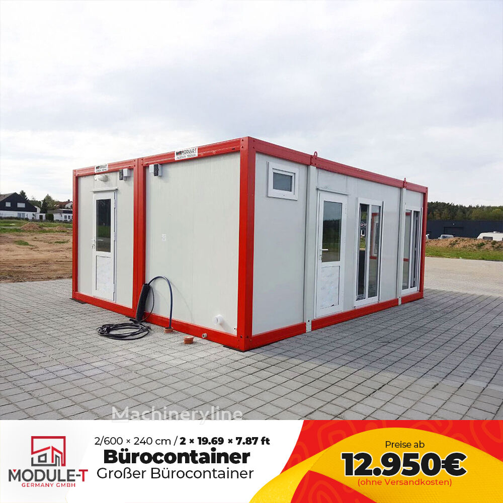 Novi Module-T Bürocontaineranlage kaufen – 2 × 600 × 240 cm | 28,8 m² NEU stambeno-poslovni kontejner