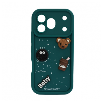 Maska Sweet Coffe za Honor 600 Pro tirkiz zelena
