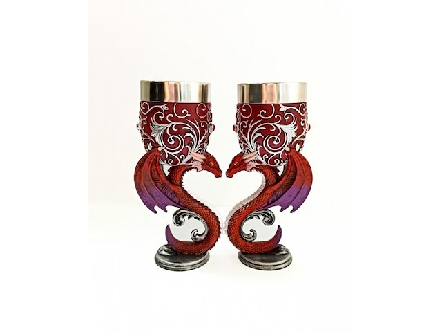 Pehar za ukras i piće: DRAGONS DEVOTION - set od dva