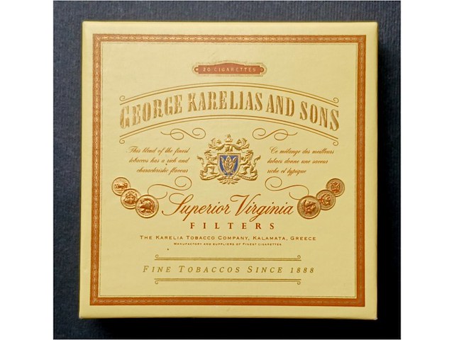GEORGE KARELIAS prazna kutija cigareta
