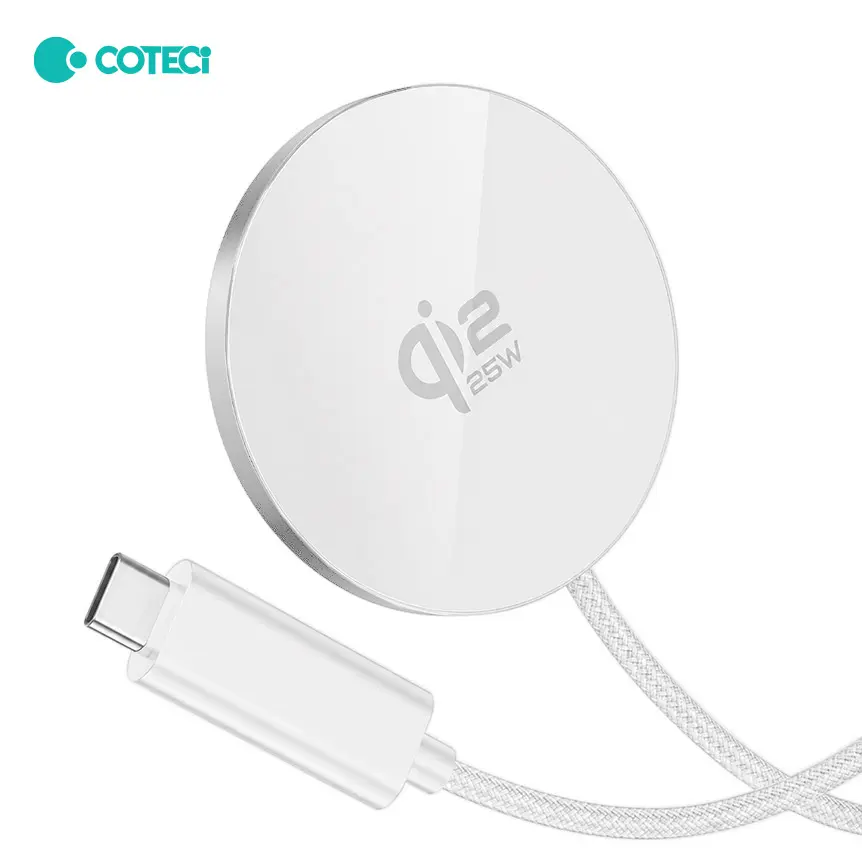 Bežični punjac magnetic Coteci iH-150 Qi2.2 25W beli